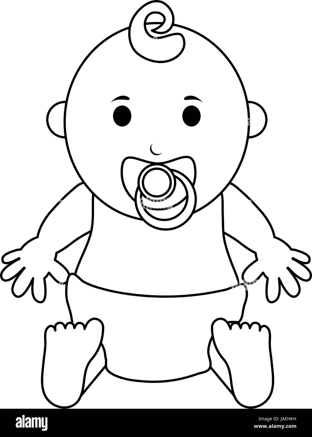 Baby boy diaper icon Black and White Stock Photos & Images - Alamy