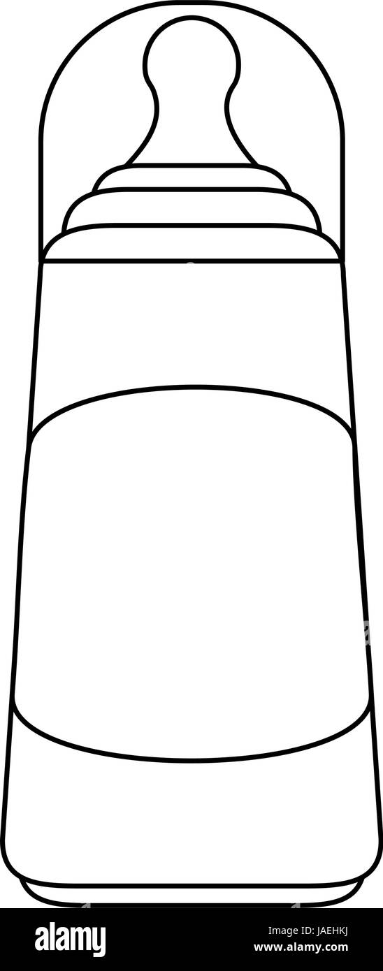 Cartoon milk bottle Black and White Stock Photos & Images - Alamy