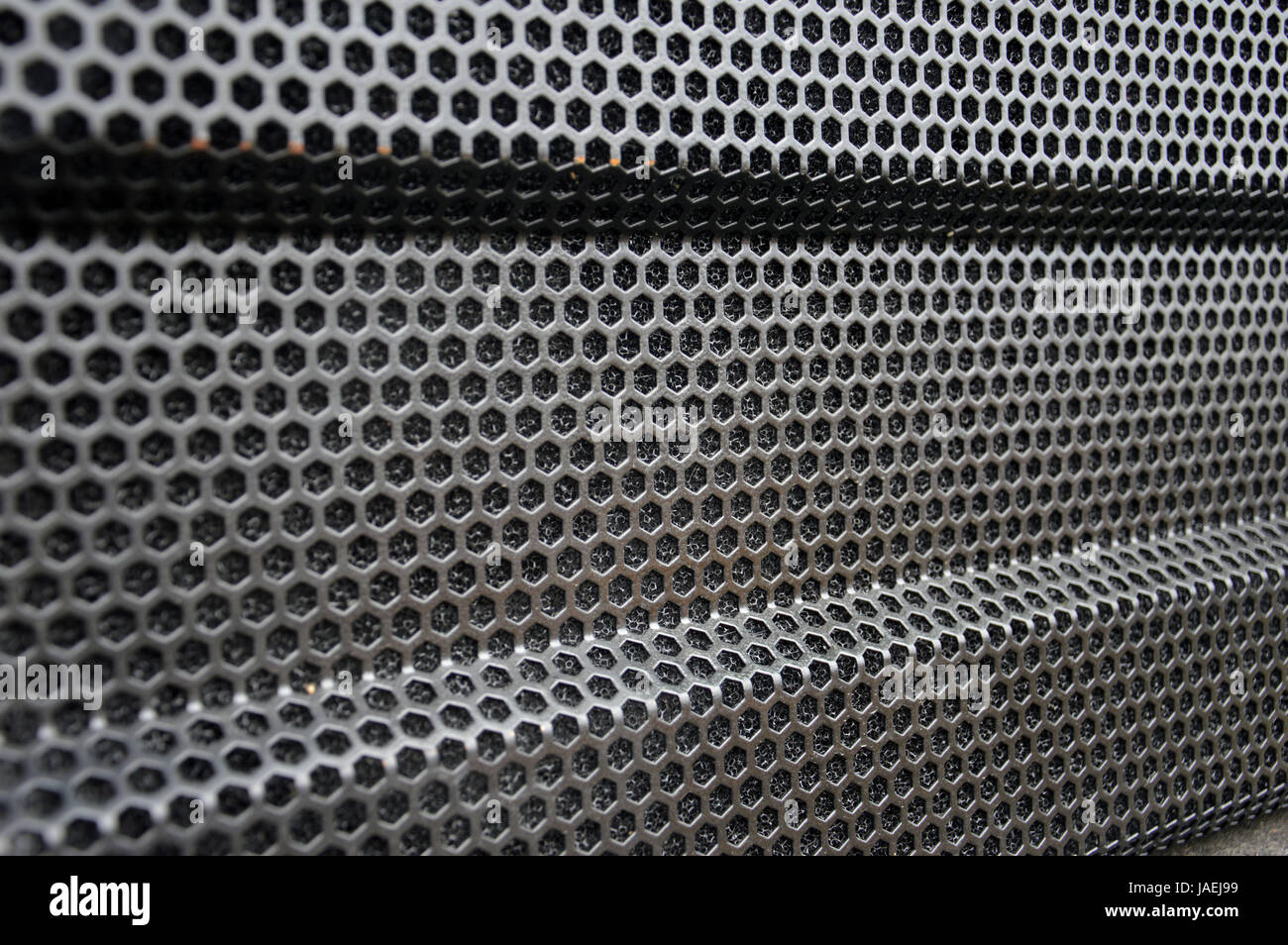detailed of black metal sound cover Stock Photo - Alamy