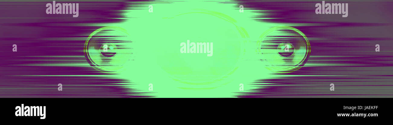 A green and purple music banner Stock Photo - Alamy