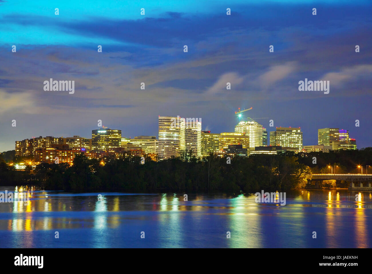 Washington, DC cityscape at the night time Stock Photo - Alamy