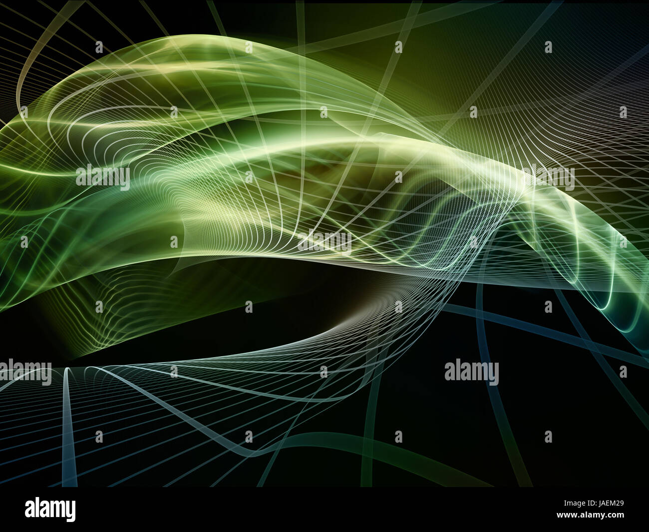 Fractal Realms series. Composition of fractal elements, grids and ...