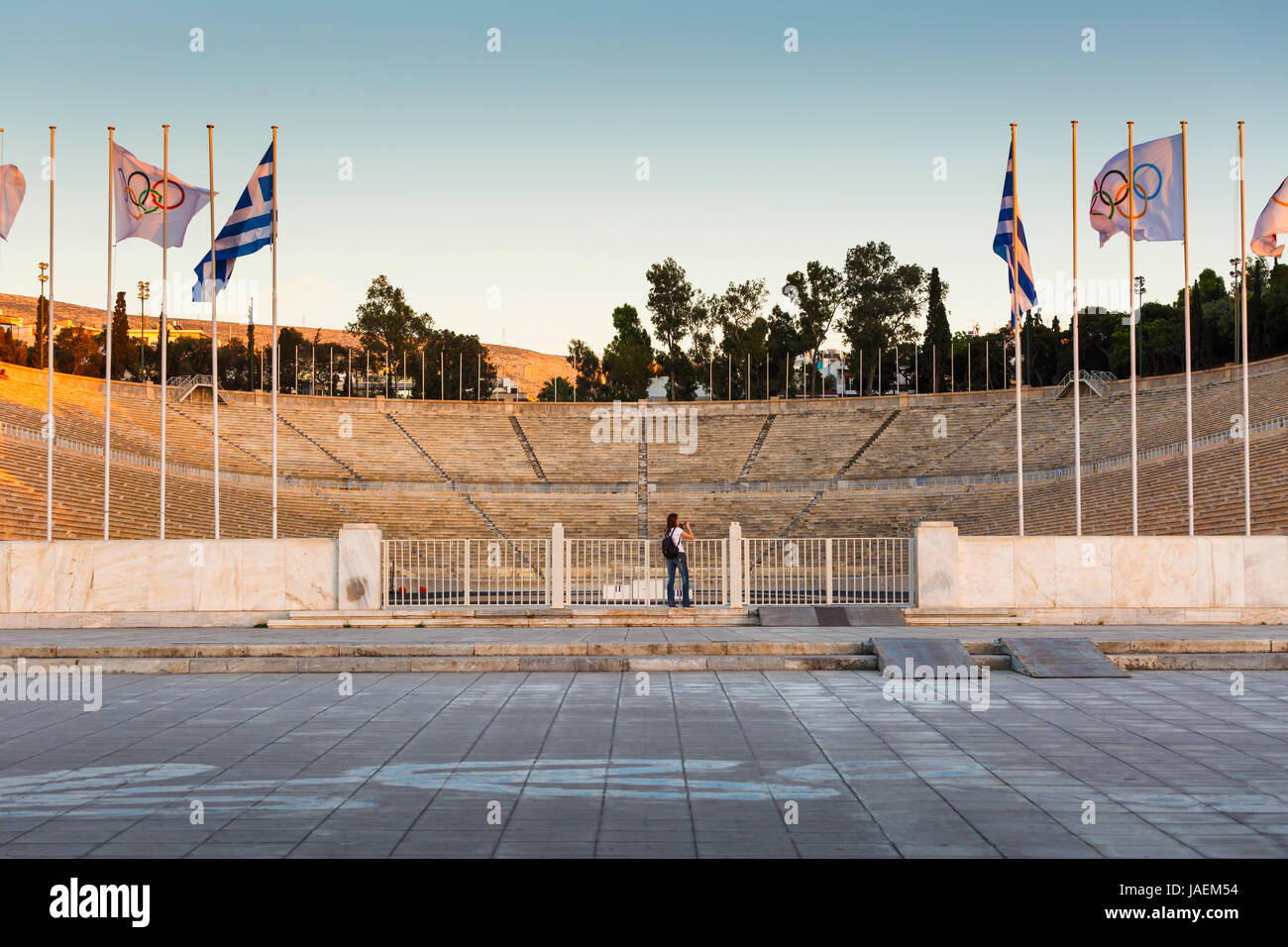 First modern Olympic stadium in city of Athens, Greece Stock Photo - Alamy