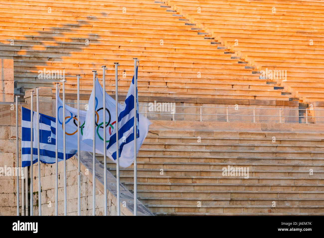 Athens flags hi-res stock photography and images - Alamy