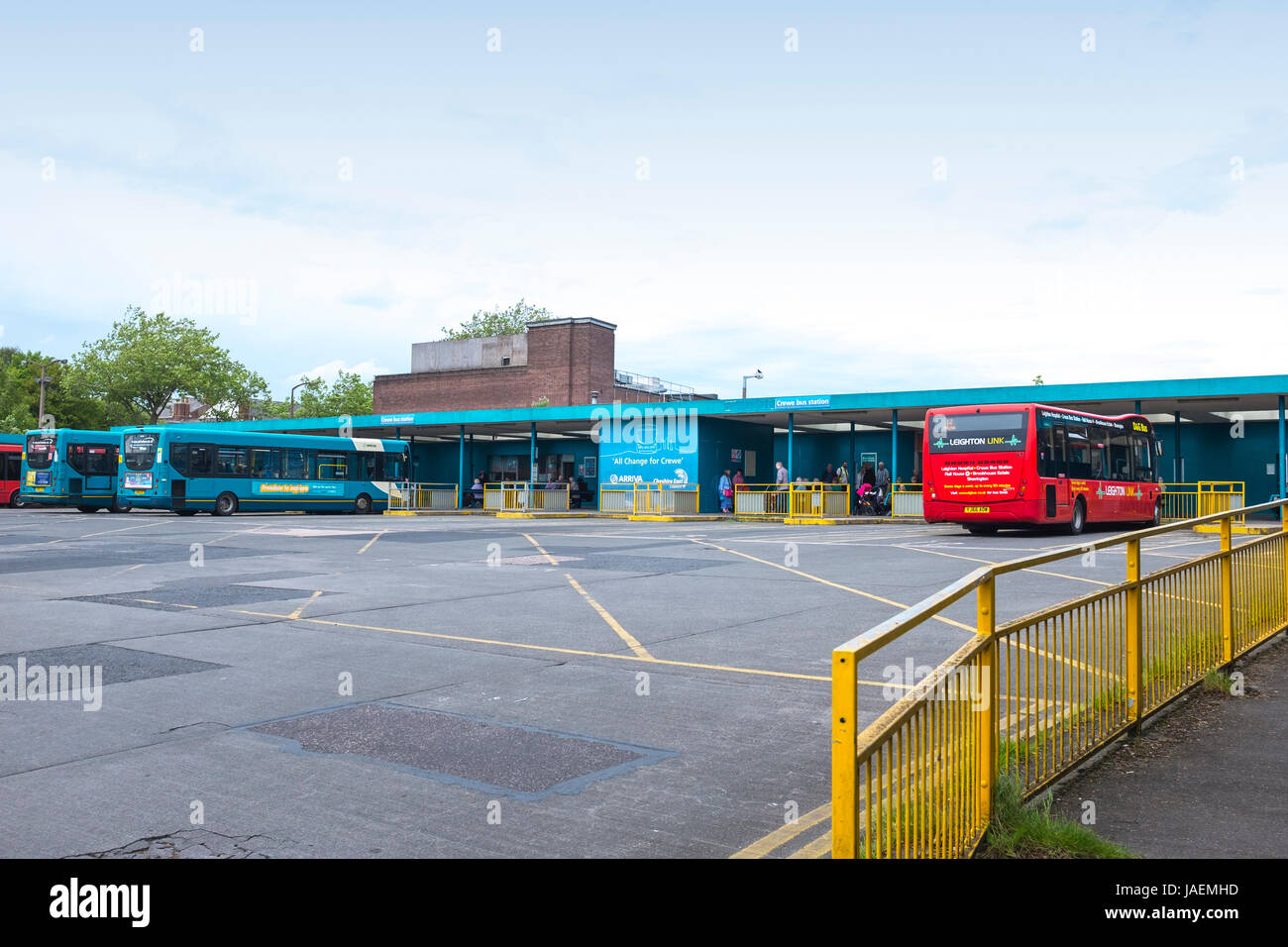 Crewe bus station, Cheshire UK Stock Photo - Alamy