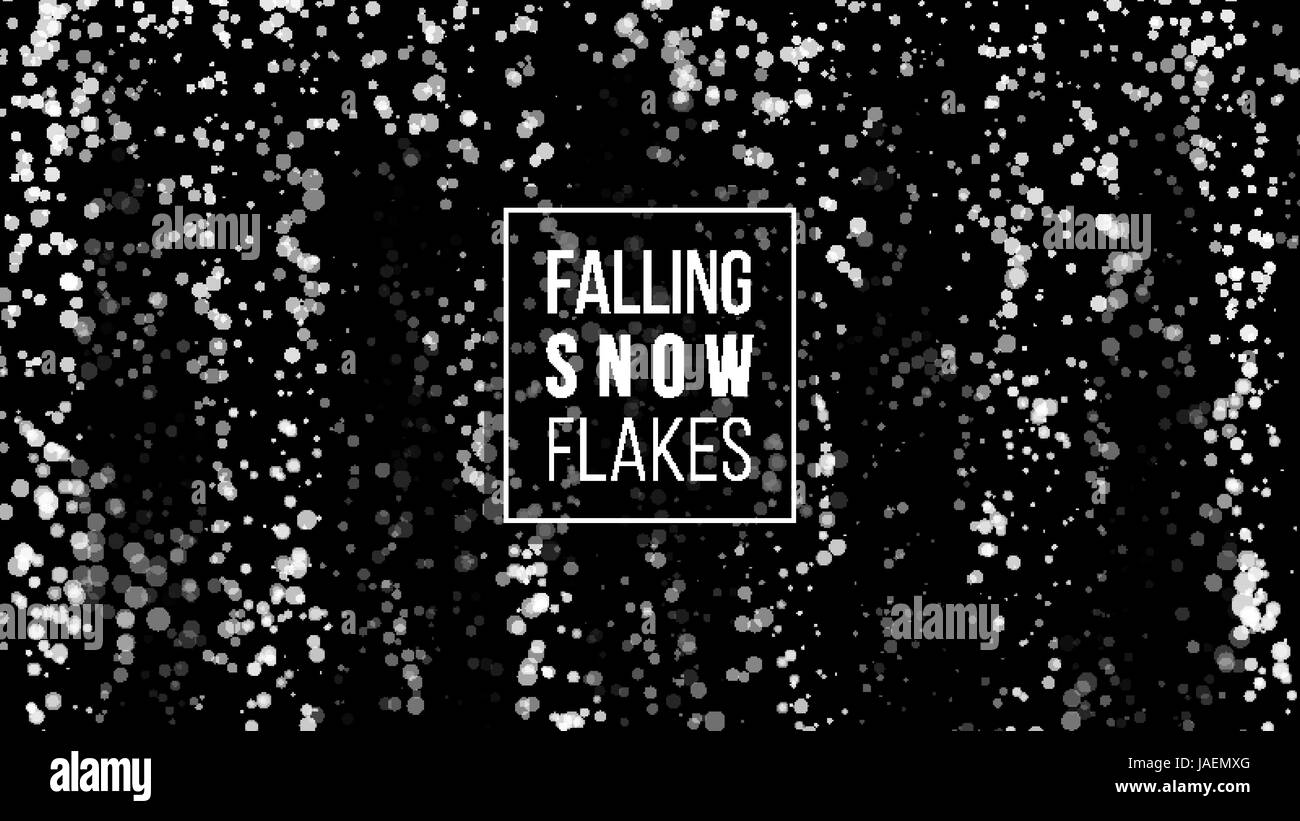 Snow Splash Background. Winter Snowed Vector Illustration. Falling ...