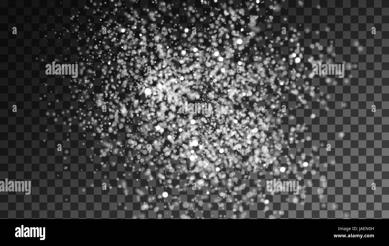 Snow Splash Background. Winter Snowed Vector Illustration. Falling ...