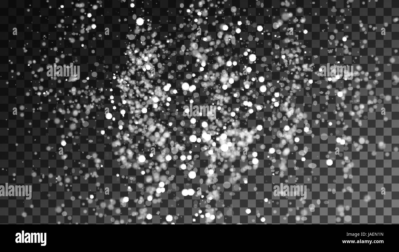 Snow Splash Background. Winter Snowed Vector Illustration. Falling ...