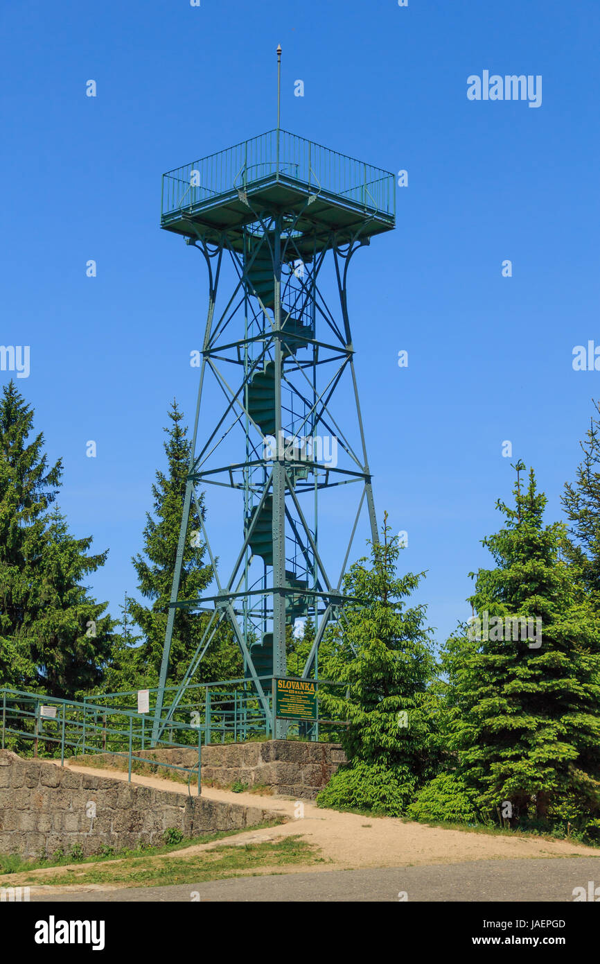 Vertical view of Slovanka tower Stock Photo - Alamy