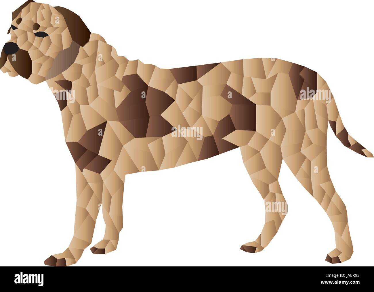 pet dog colorful mosaic pattern designed using mosaic pattern graphic ...