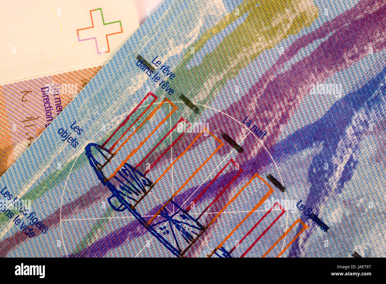 Close up Swiss francs currency note CHF Stock Photo - Alamy