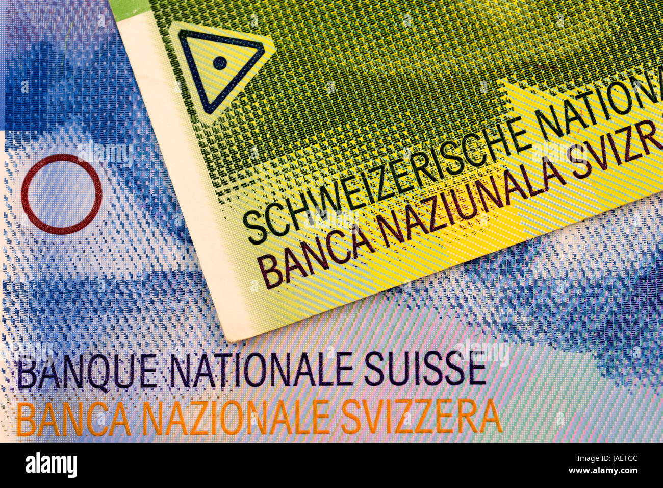 Close up Swiss francs currency note CHF Stock Photo - Alamy