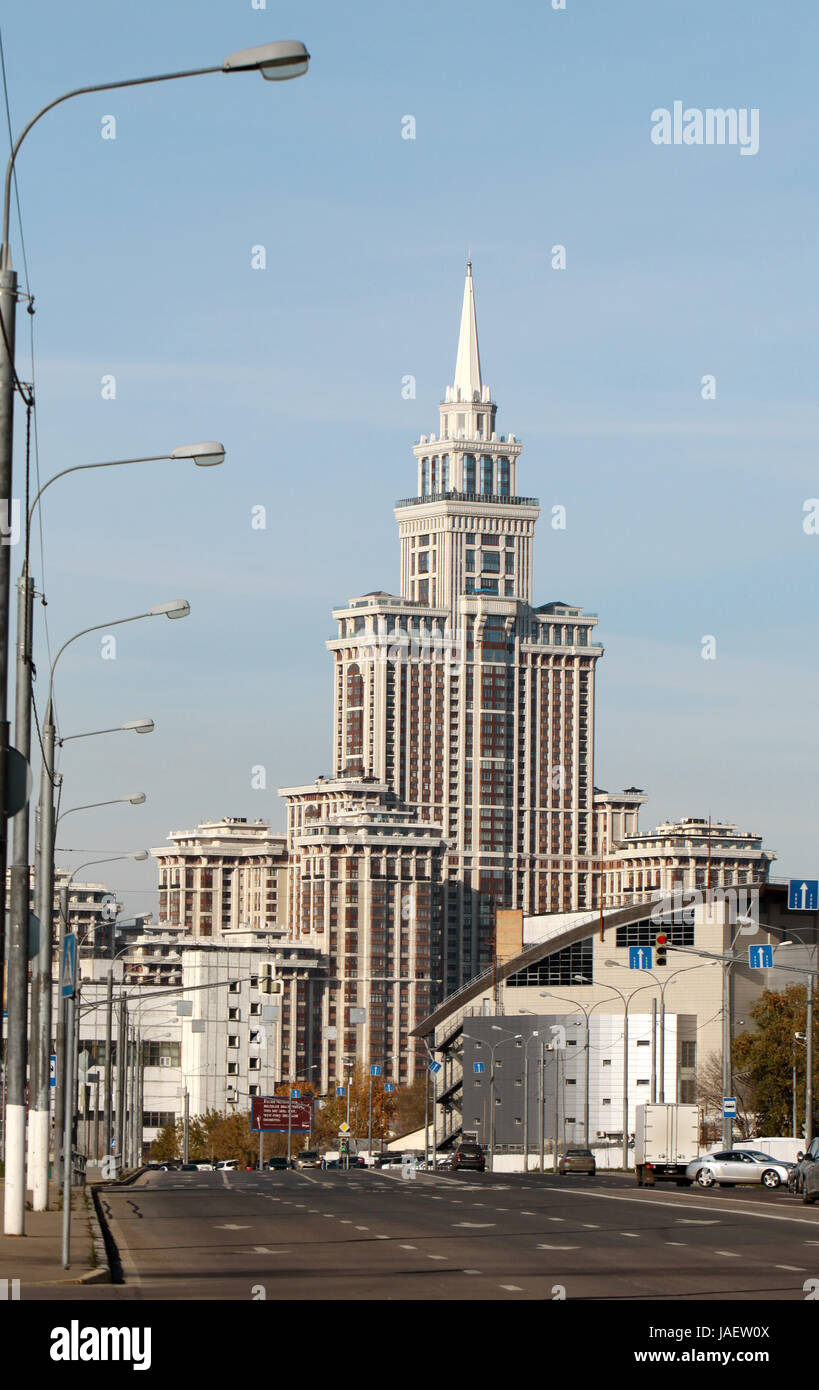 New high-rise building in Moscow Stock Photo - Alamy