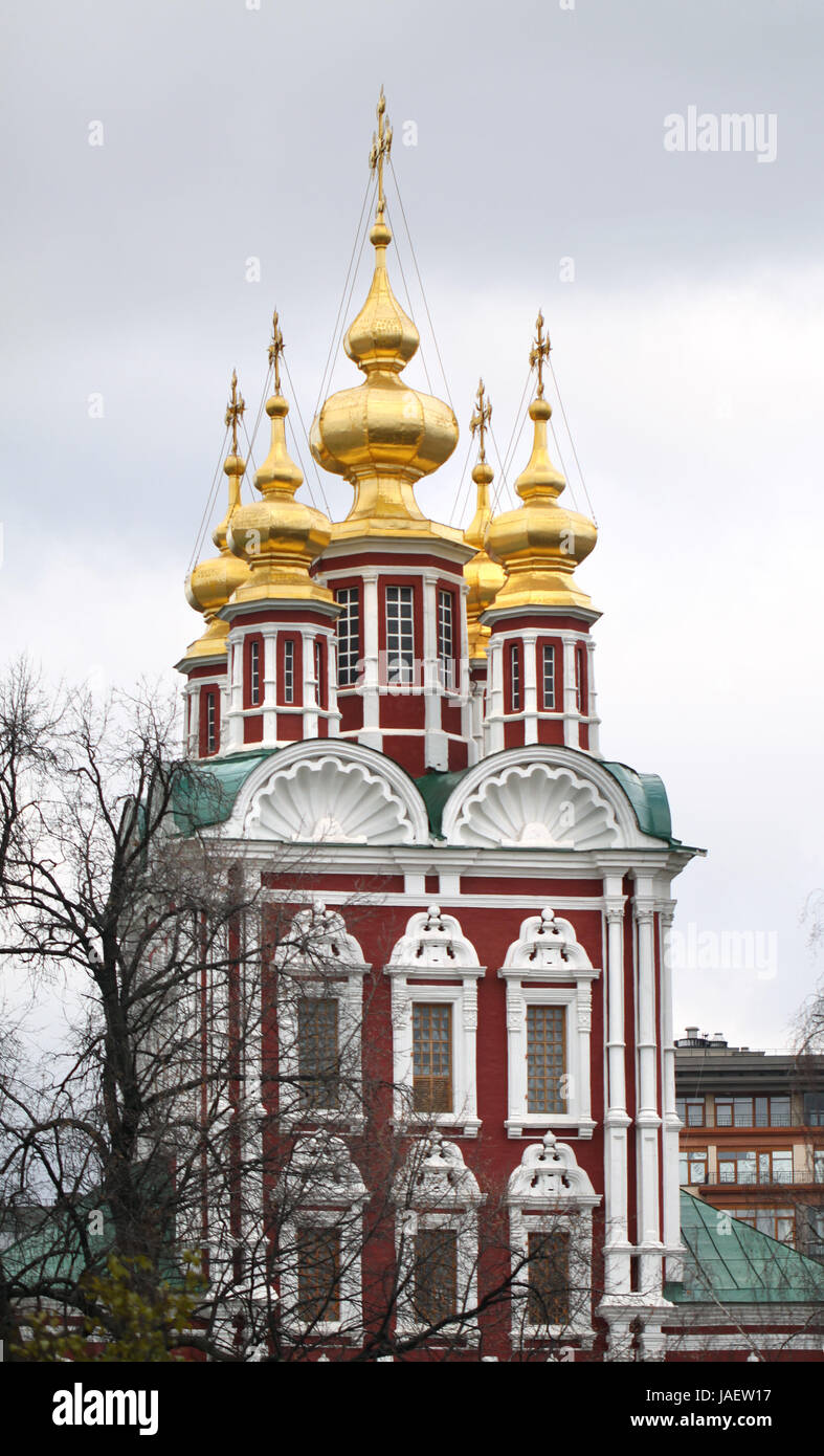 Gate Church of the Transfiguration of Novodevichy Convent Stock Photo ...