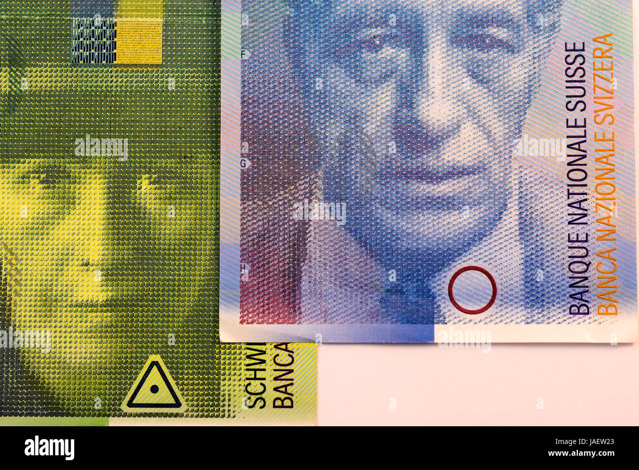 Close up Swiss francs currency note CHF Stock Photo - Alamy