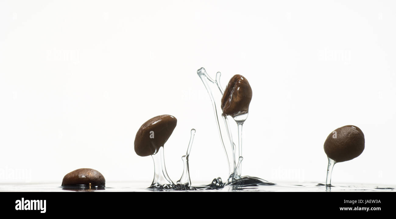 dancing coffee beans Stock Photo - Alamy