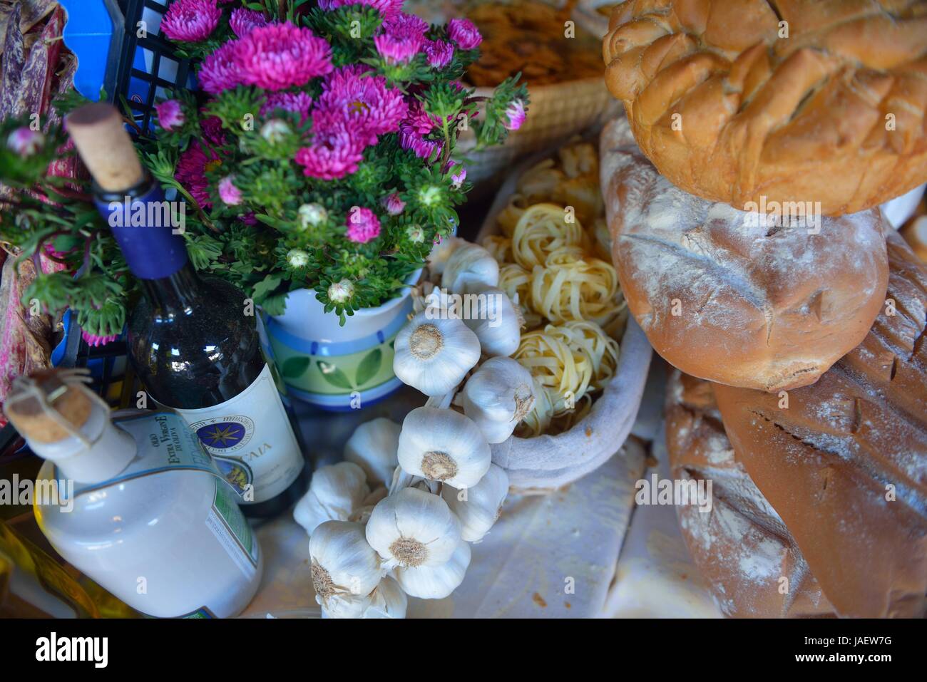 catering buffet food indoor in luxury restaurant with pasta spaghetti ...