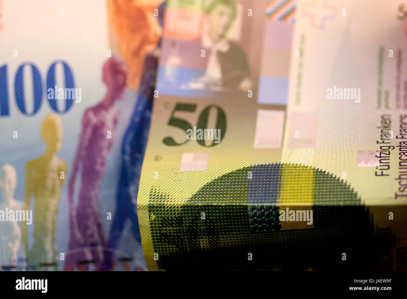 Close up Swiss francs currency note CHF Stock Photo - Alamy