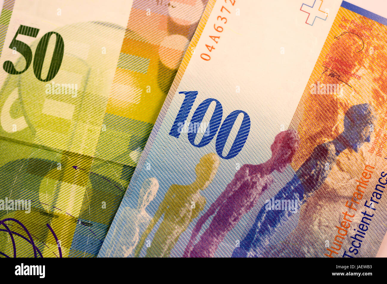 Close up Swiss francs currency note CHF Stock Photo - Alamy