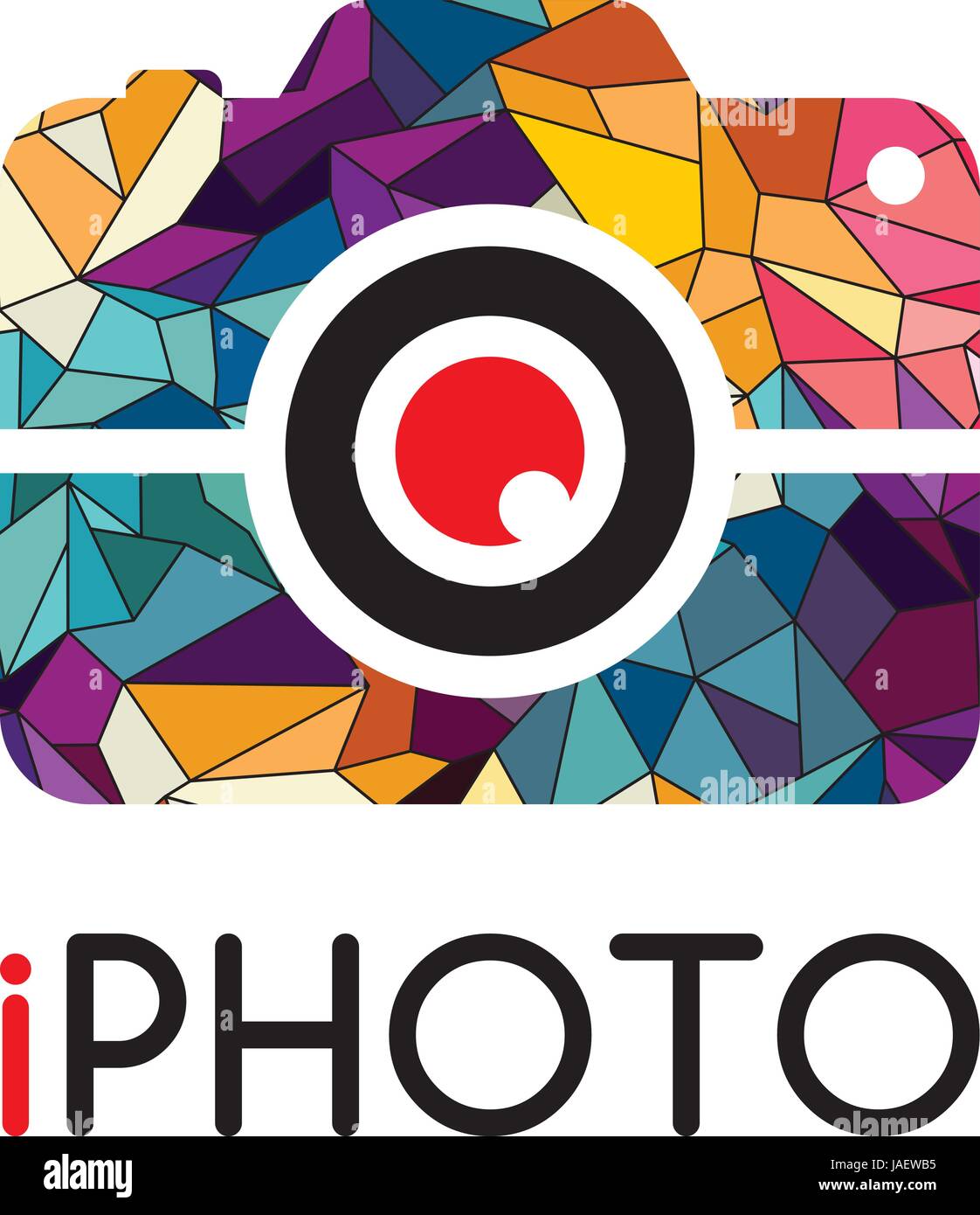 Abstract colorful triangle geometrical photography logo vector ... Abstract colorful triangle geometrical photography logo vector ...