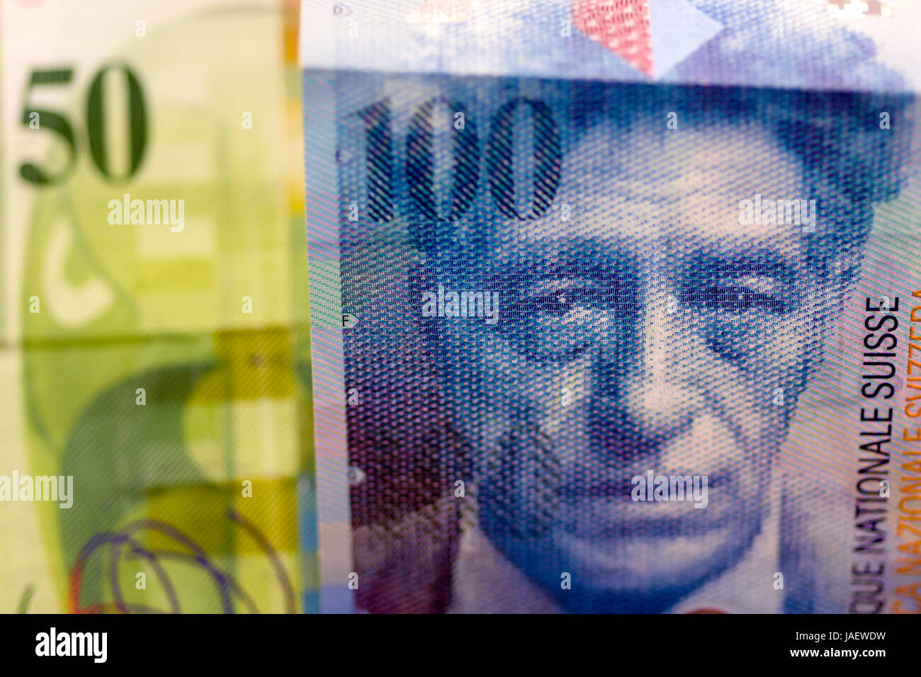 Close up Swiss francs currency note CHF Stock Photo - Alamy