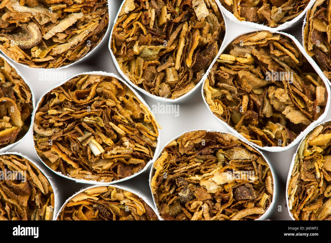 Close up of a smoking cigarettes in a stack Stock Photo - Alamy