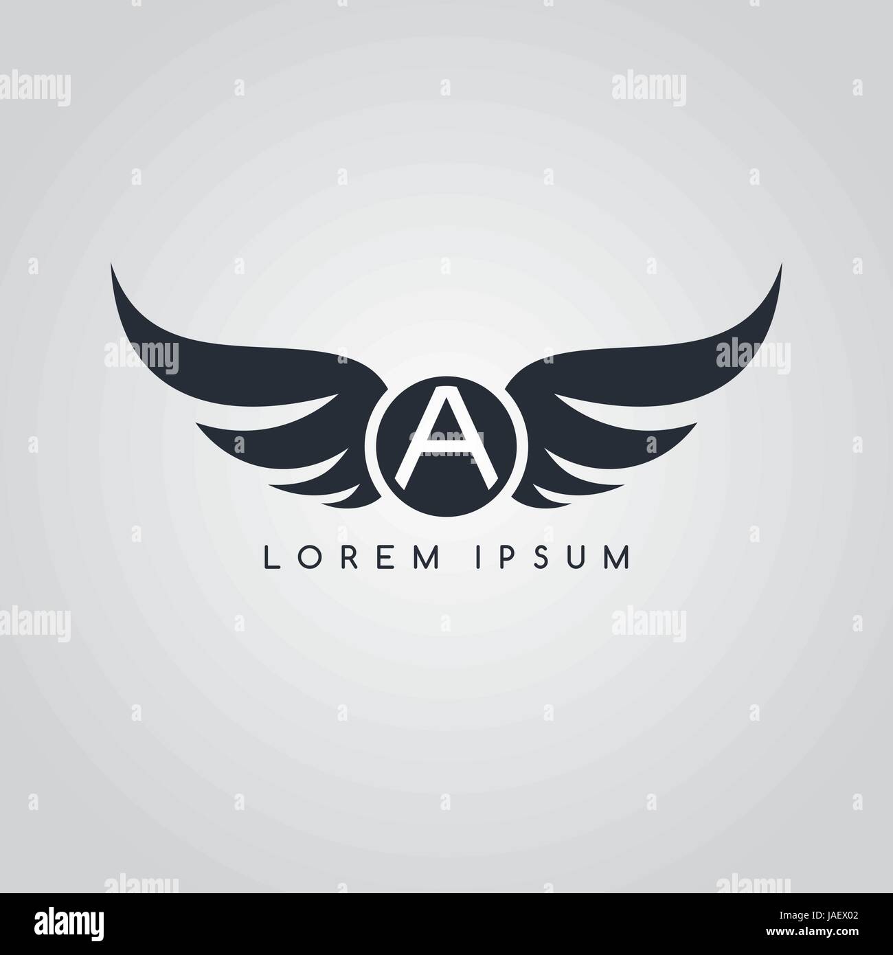 aviator symbol logo logotype theme vector illustration Stock Vector ...
