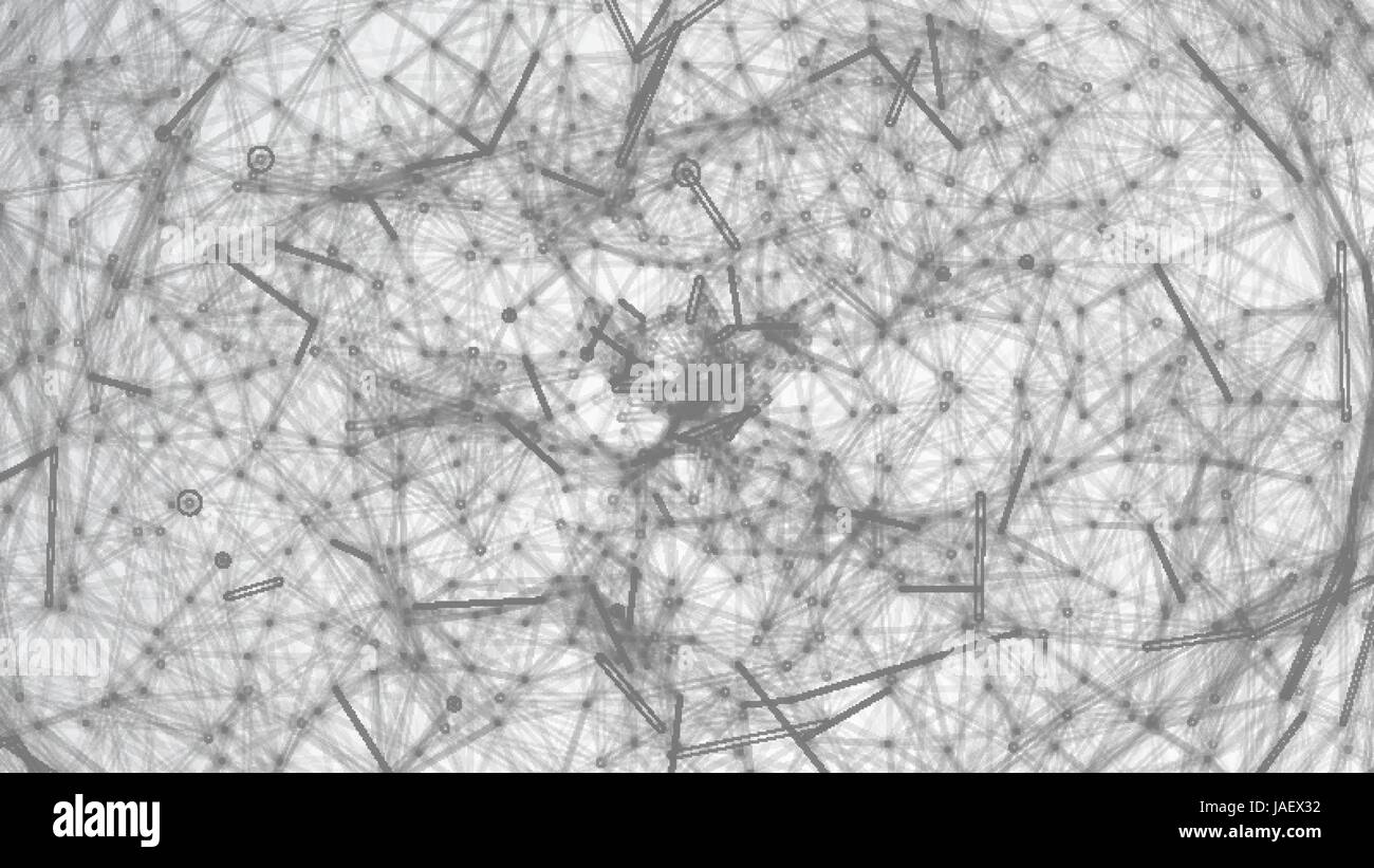 Digitally Generated Image. Big Data Complex Vector. Connecting Dots And ...