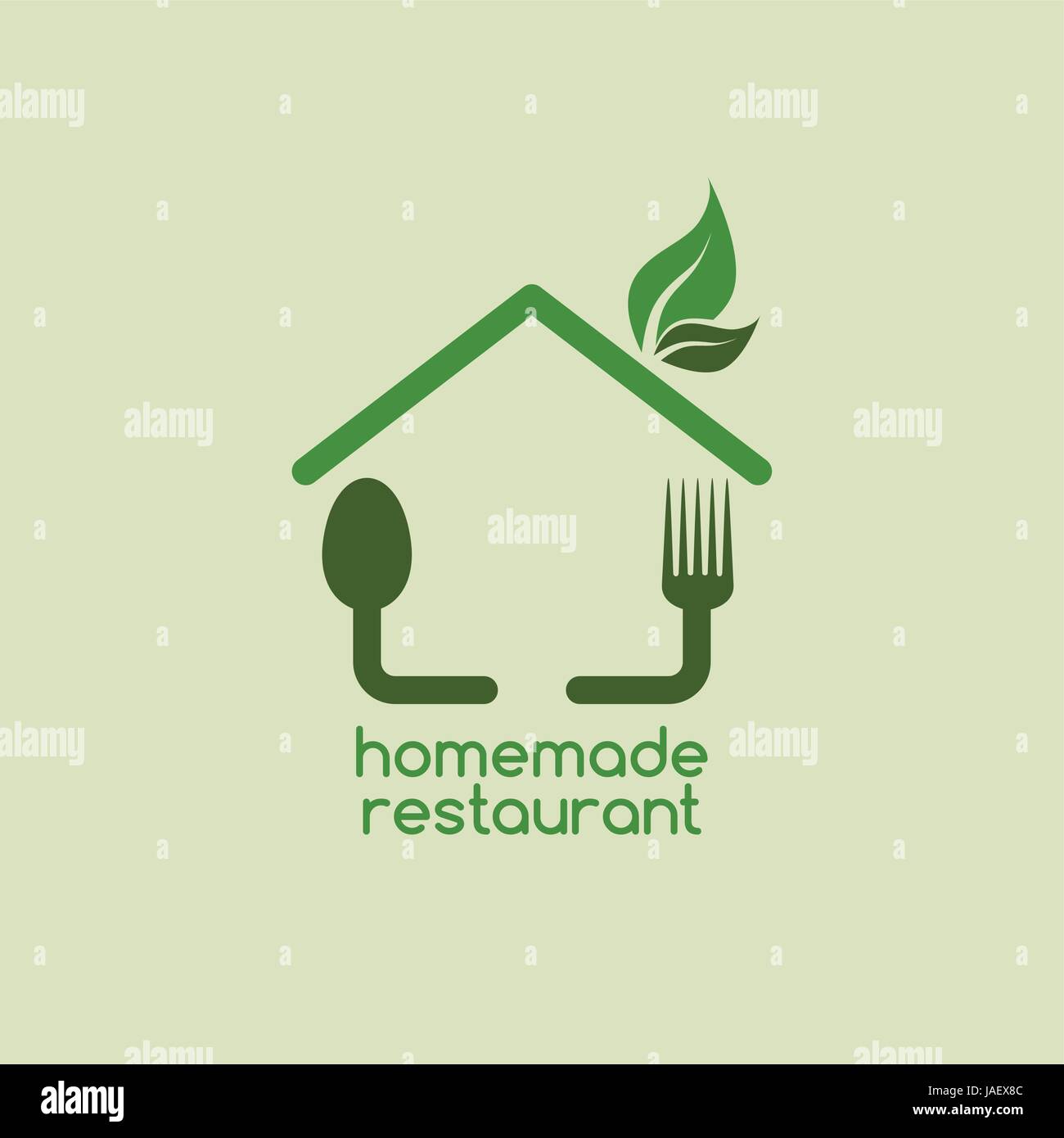 homemade restaurant logo logotype theme template vector illustration ...