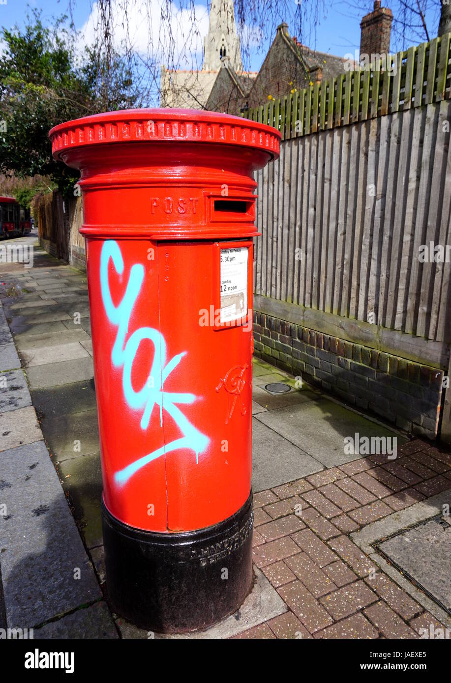 Letter box with graffiti hi-res stock photography and images - Alamy