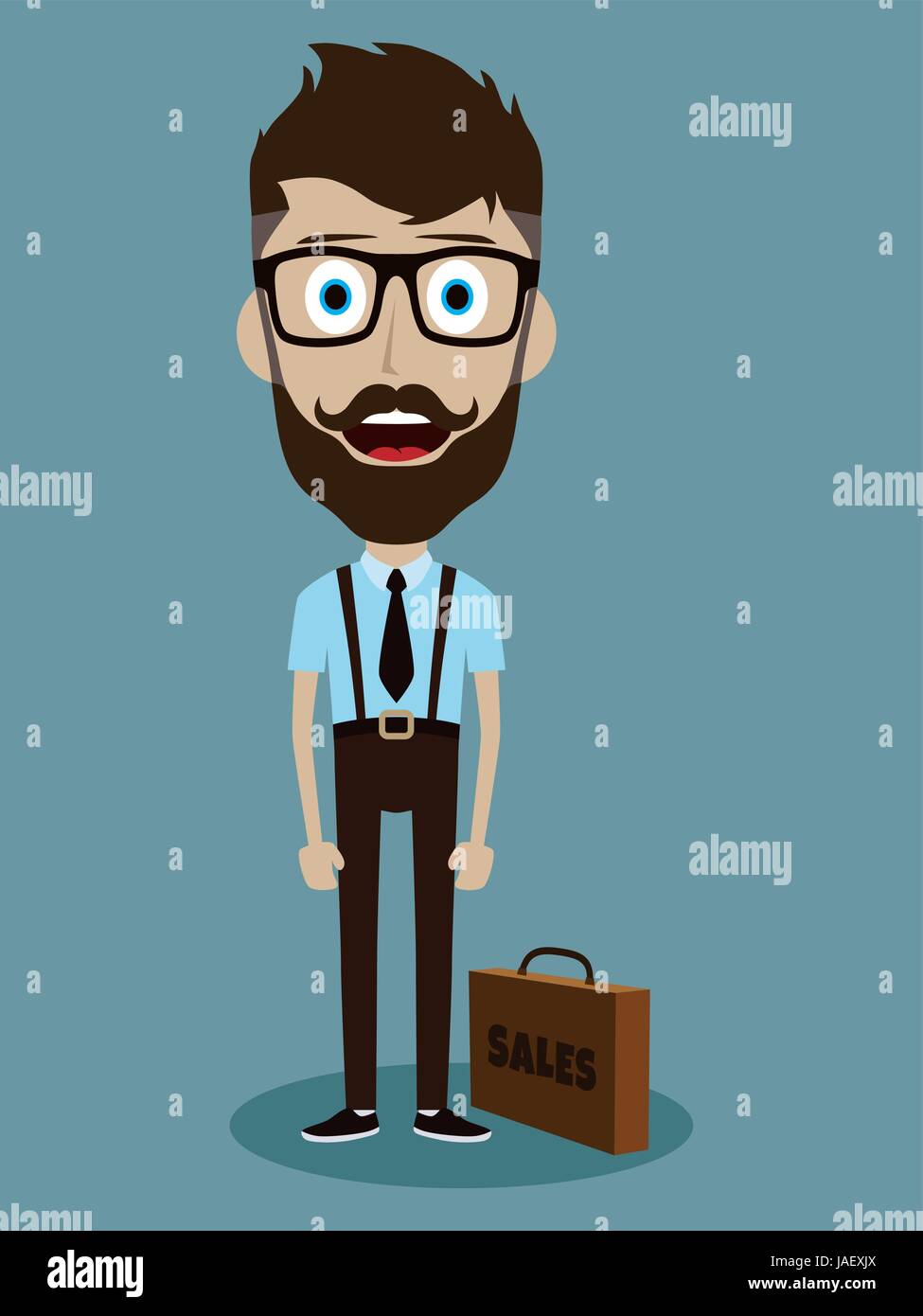 businessman office salesman guy funny cartoon character vector ...