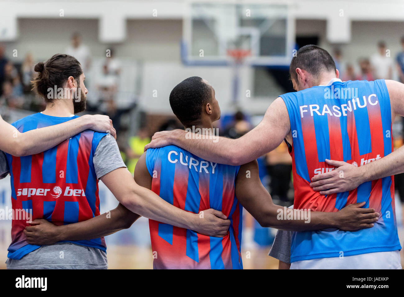 May 26, 2017: Steaua's players during the LNBM - Men's National ...