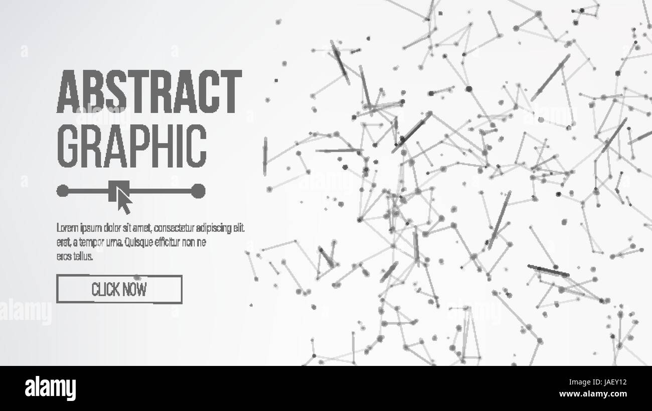 Digitally Generated Image. Big Data Complex Vector. Connecting Dots And ...