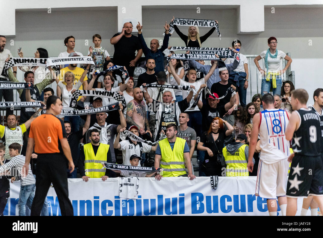 May 26, 2017: U BT Cluj fans during the LNBM - Men's National ...