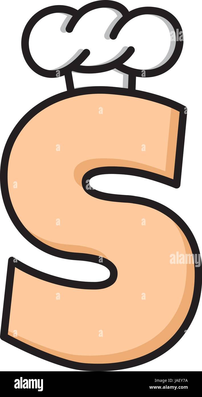 chef hat logo logotype theme with initial letter Stock Vector Image ...