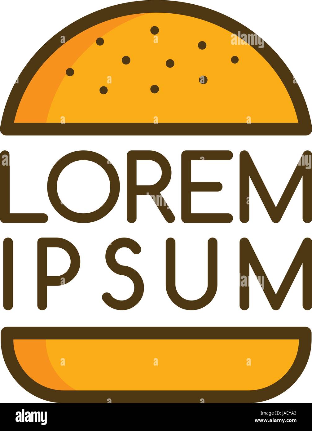 big burger logo logotype food theme vector art Stock Vector Image & Art ...