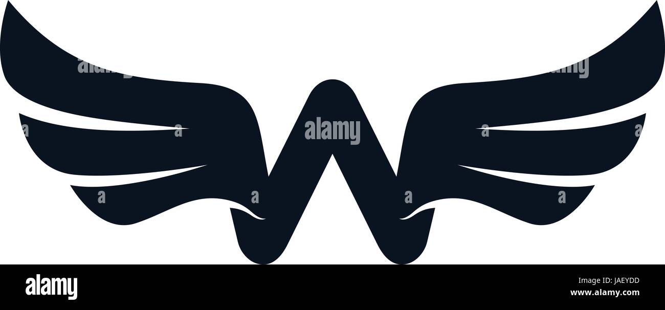 initial letter wings logo logotype vector art Stock Vector Image & Art ...