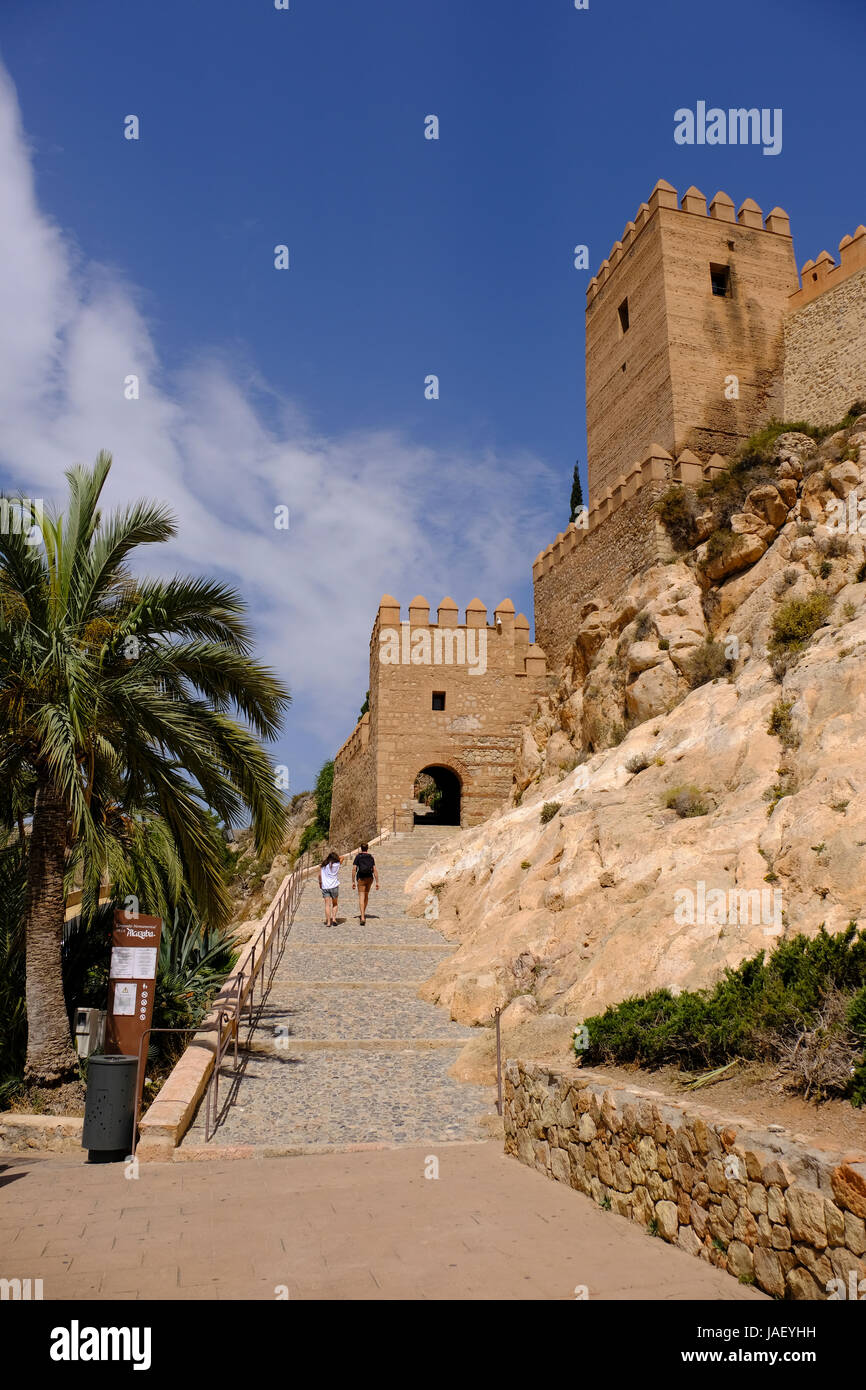 Alcazaba Castle Almeria Spain Stock Photo - Alamy