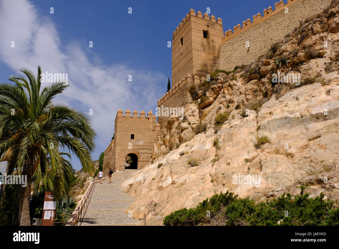 Alcazaba Castle Almeria Spain Stock Photo - Alamy
