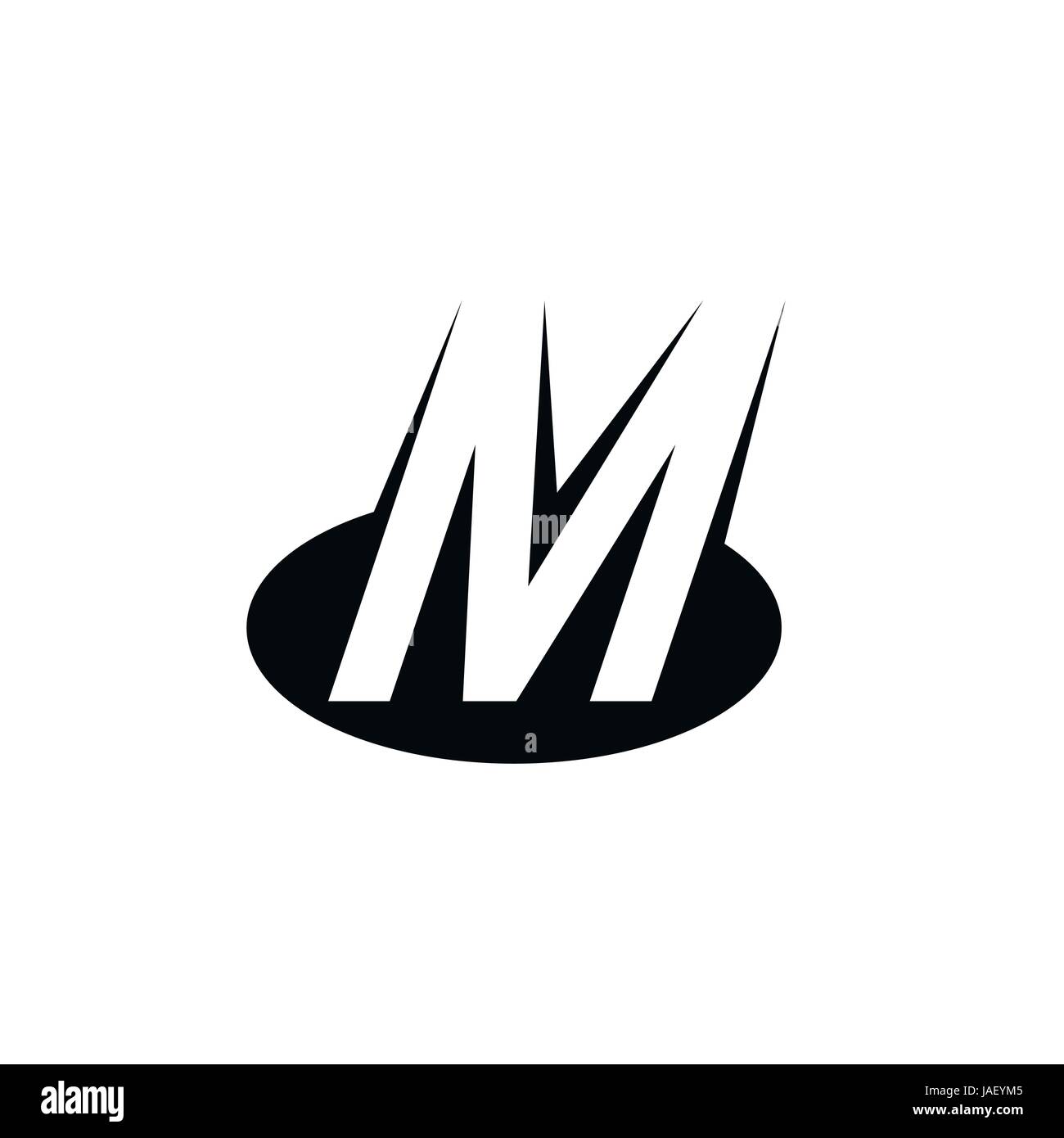 overlapped initial letter logo logotype theme vector art Stock Vector ...