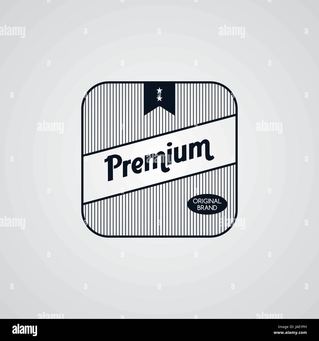 original premium label retro theme badge emblem art Stock Vector Image ...