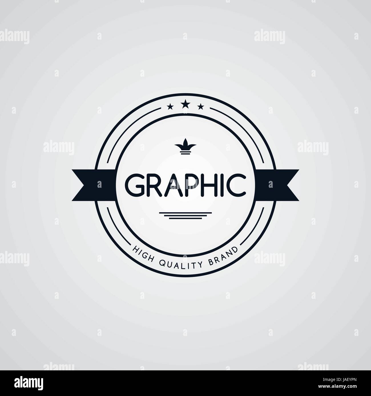 original premium label retro theme badge emblem art Stock Vector Image ...