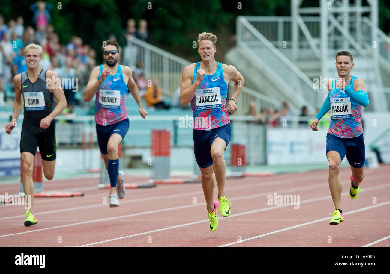 Prague, Czech Republic. 05th June, 2017. Luka Janezic from Slovenia ...
