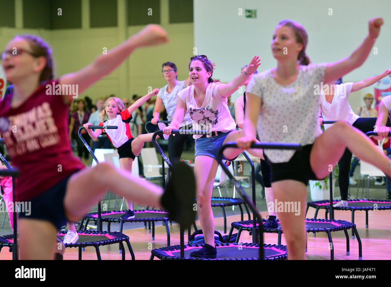 Mini gymnastics hi-res stock photography and images - Alamy