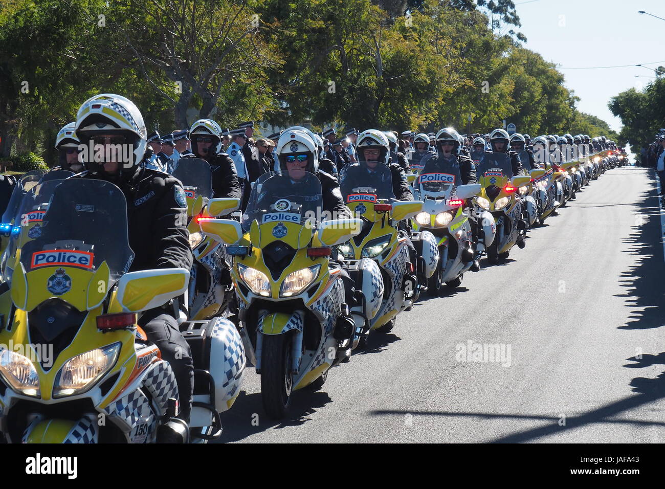 Motor cycle procession hi-res stock photography and images - Alamy