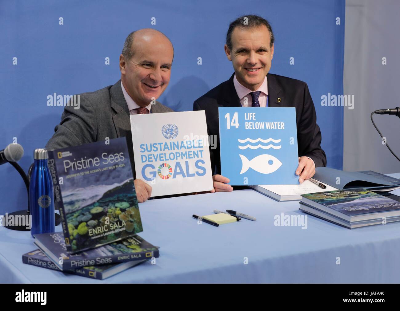 United Nations, New York, USA, June 06 2017 - Enric Sala, author of ...
