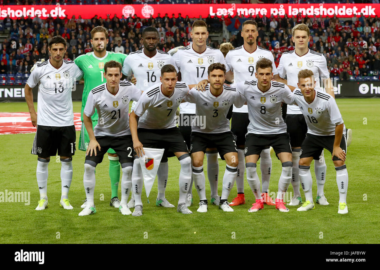 Copenhagen, Denmark. 06th June, 2017. Germany's team poses for the ...
