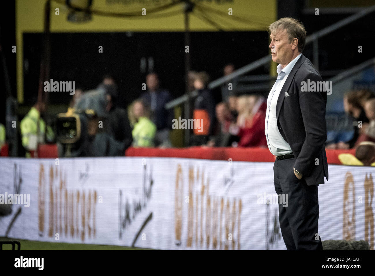 Brondby, Denmark. 6th Jun, 2017. Danish National football team manager ...