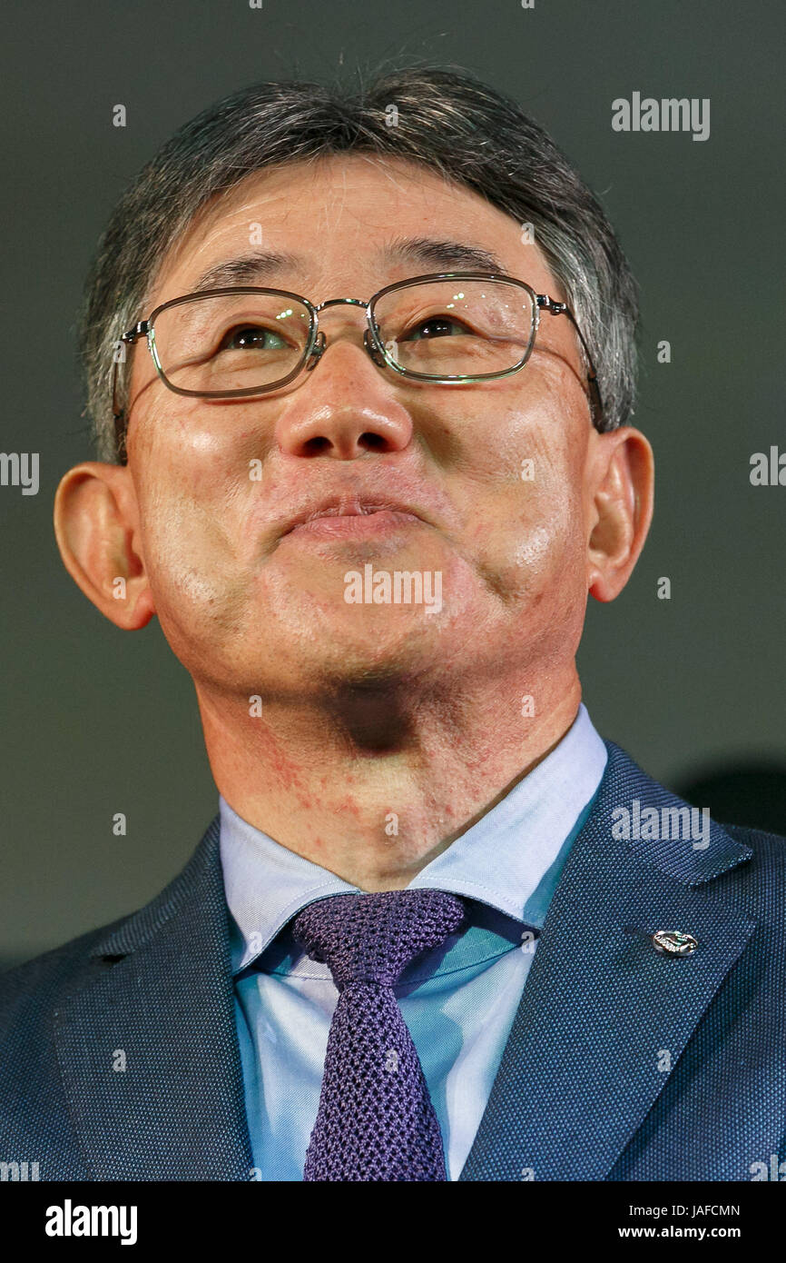 Nestle Japan CEO Kohzoh Takaoka attends the screening of the short film ...
