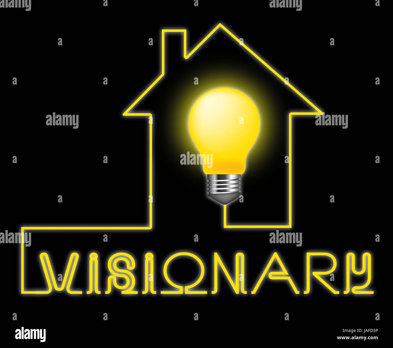 Visionary Light Representing Insights Strategist And Ideals Stock Photo ...